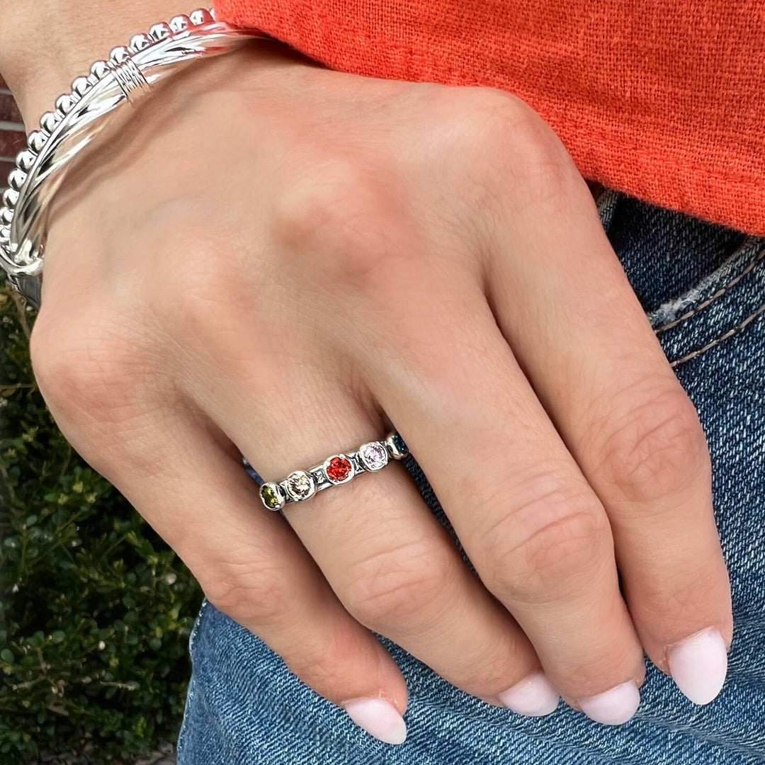 Six Stone Stack Ring – Inspiranza Designs