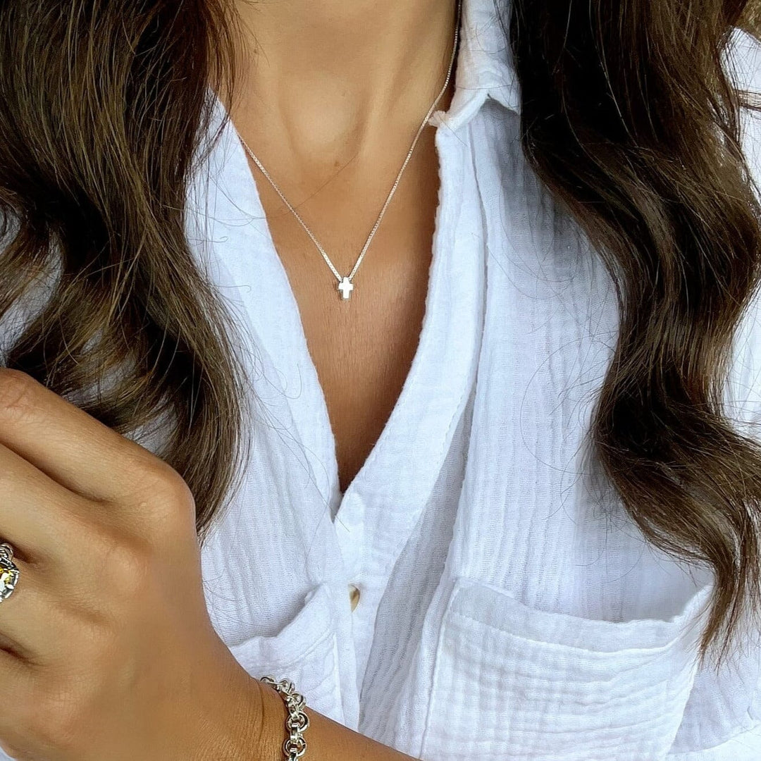 Itty Bitty Cross Necklace – Inspiranza Designs