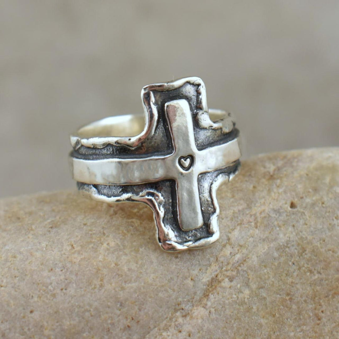 Personalized Cross Ring – Inspiranza Designs